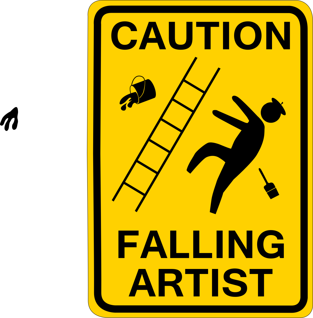 caution falling artist - JEFFREYPLEE.COM
